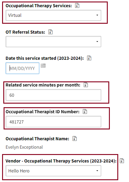 How To Update the Occupational Therapy Fields