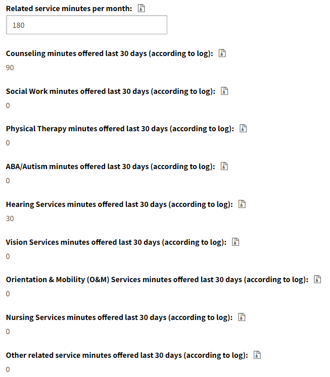 How are Related Service Logs Tracked in the Special Education Vendor ...