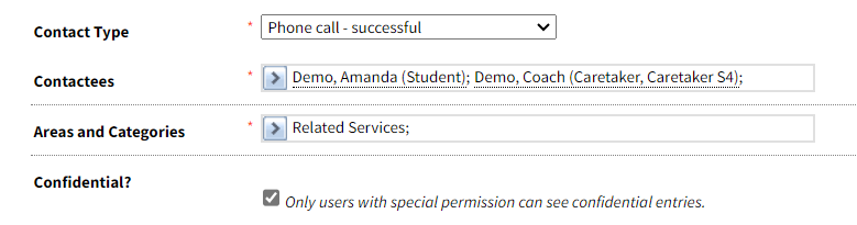 What are confidential log entries?