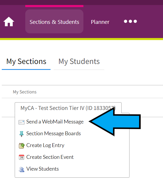 How Do I Send Section Webmails?